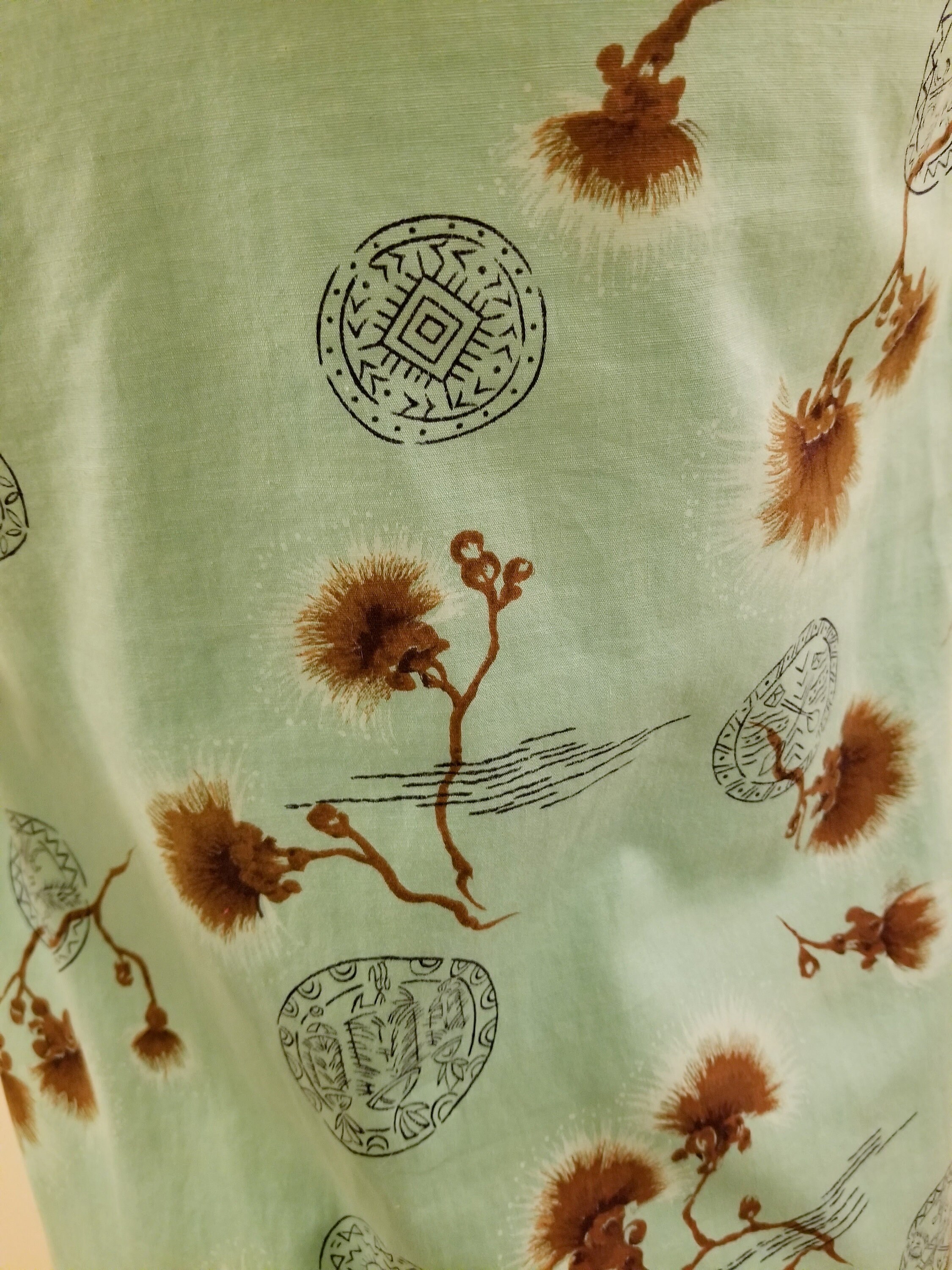 50's Vintage Women's Pale Green Kamehameha Hawaiian 34-34-36 - Etsy