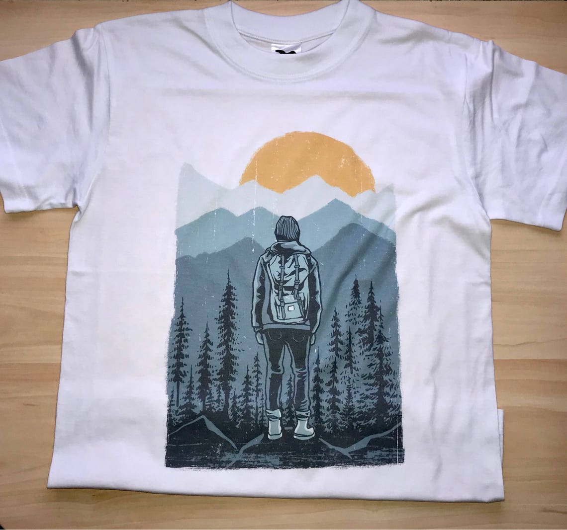 Wanderer Hiker Shirt Gift for Hiker Hiking Shirt Nature | Etsy