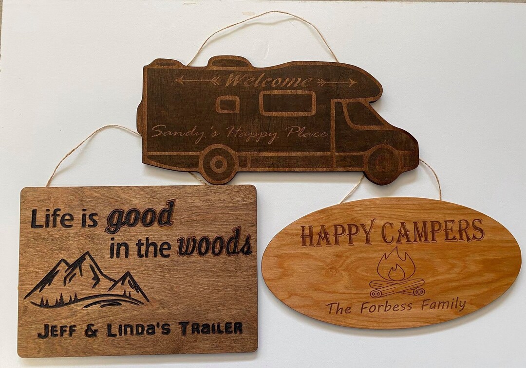 Personalized Trailer Camping Signs - Etsy