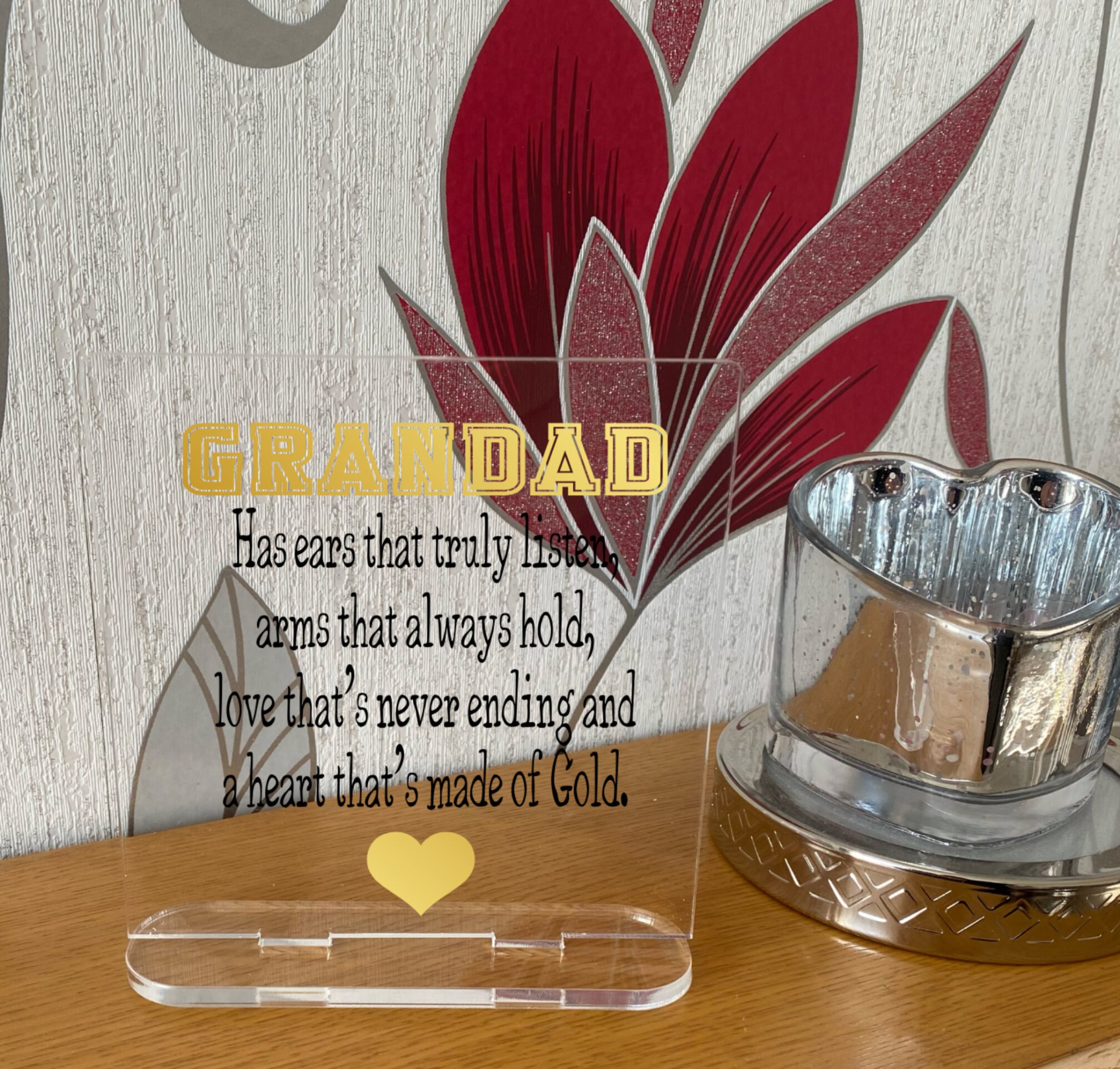 Grandad Quote Perspex Plaque: Freestanding Acrylic Gift - Etsy UK