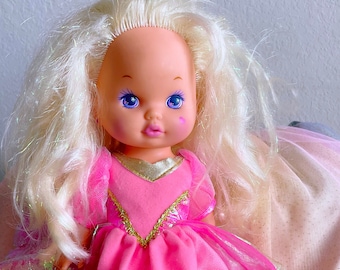 1988 Mattel Lil' Miss Magic Hair Doll With Color-changing Streaks - Etsy