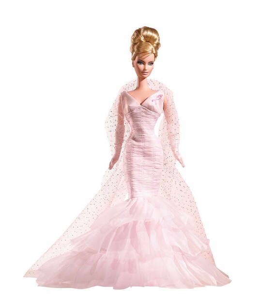 Pink Ribbon Barbie Mint in Box | Etsy