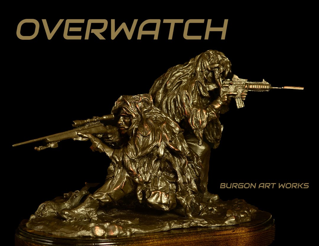 OVERWATCH #6: Sniper Team Sculpture- Signed Limited Edition #6 (natural ...