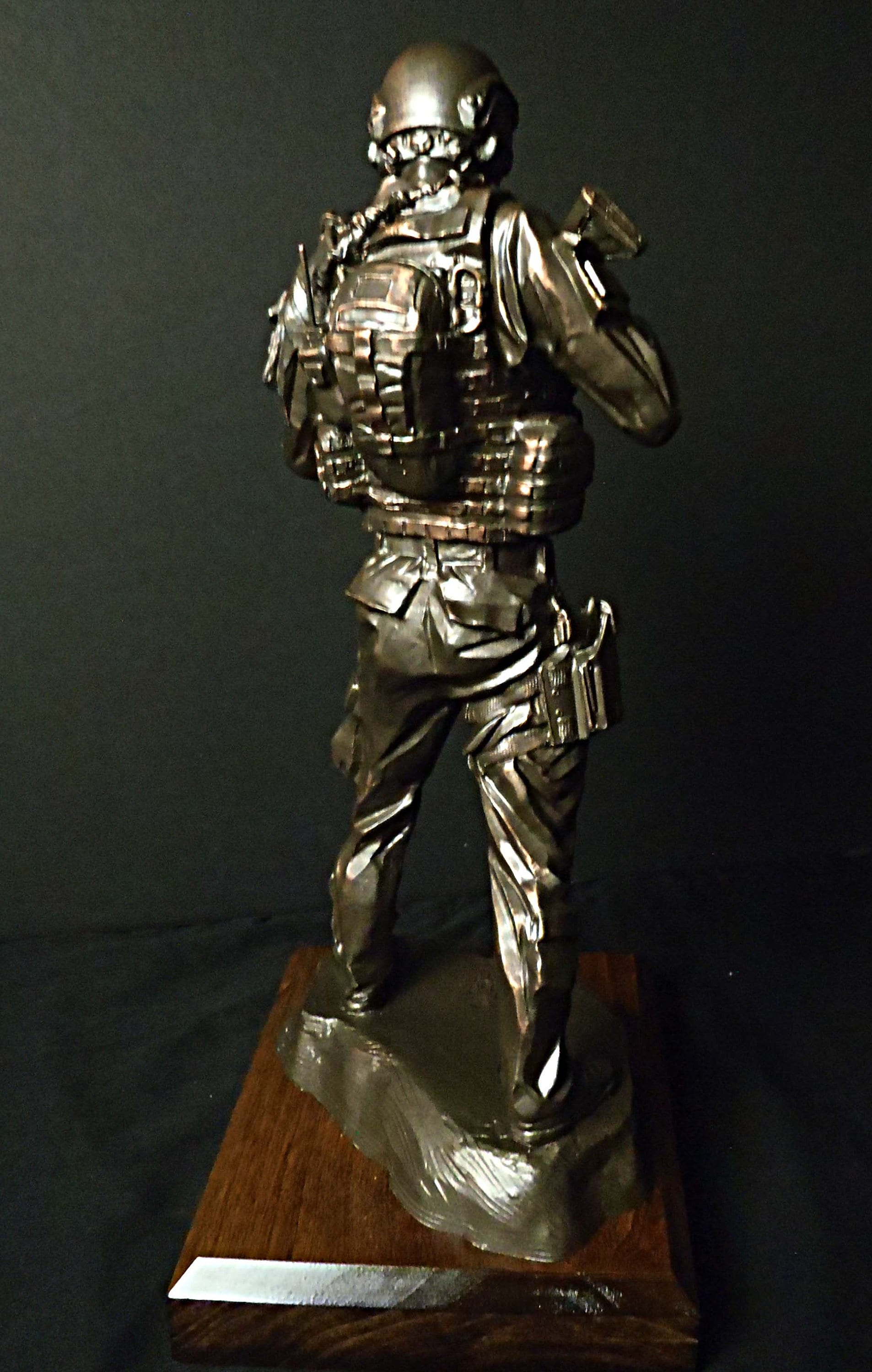 Wolf Hunter - SWAT / Military Sculpture. Tribute Police Law Enforcement ...