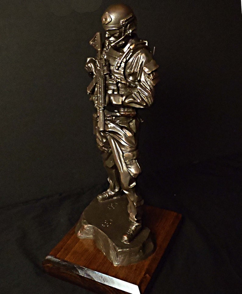 Wolf Hunter - SWAT / Military Sculpture. Tribute Police Law Enforcement ...