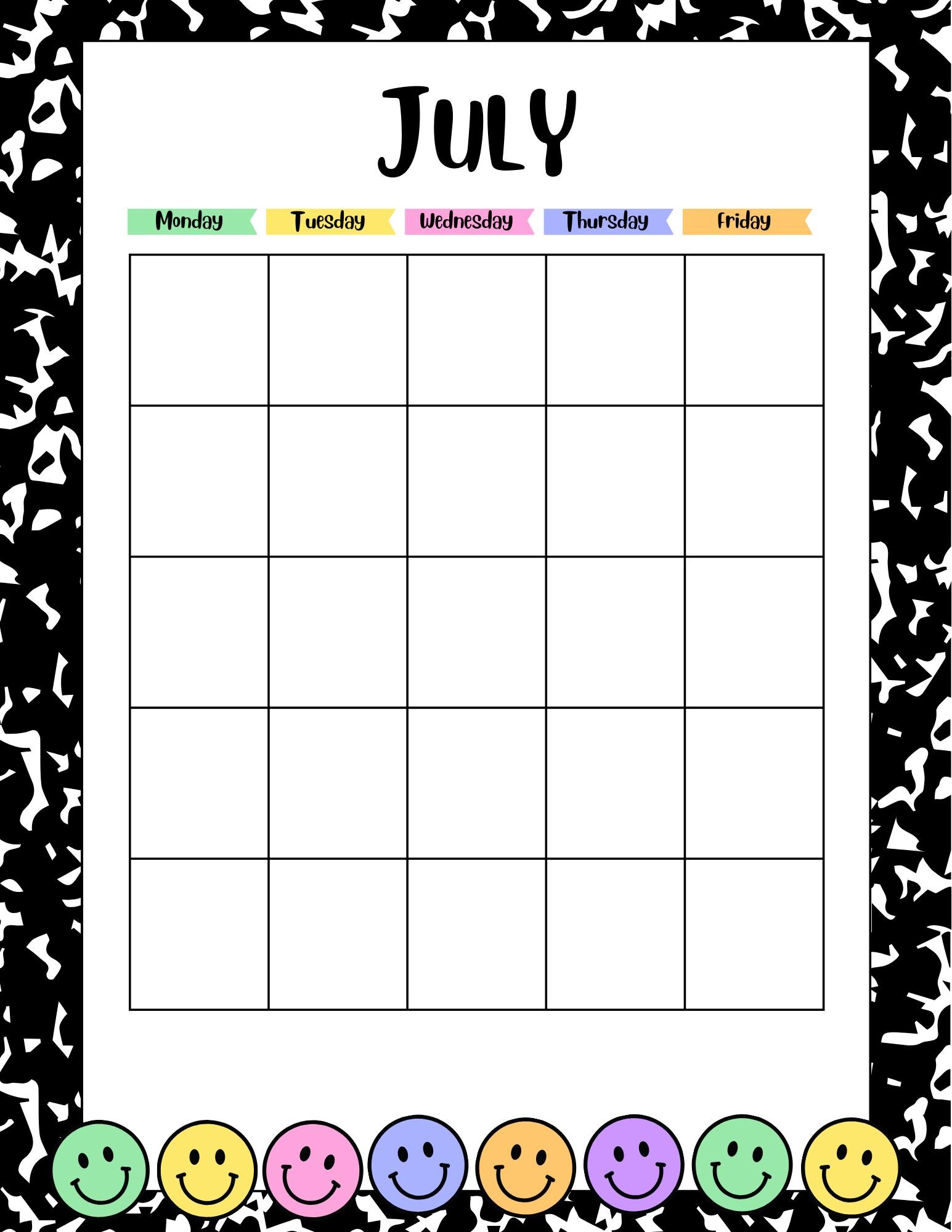 Editable Teacher Planner Template | Composition Notebook & Smiley Face ...