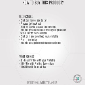 Printable Weekly Planner, Printable Week Plan, 2020 Weekly Planner ...