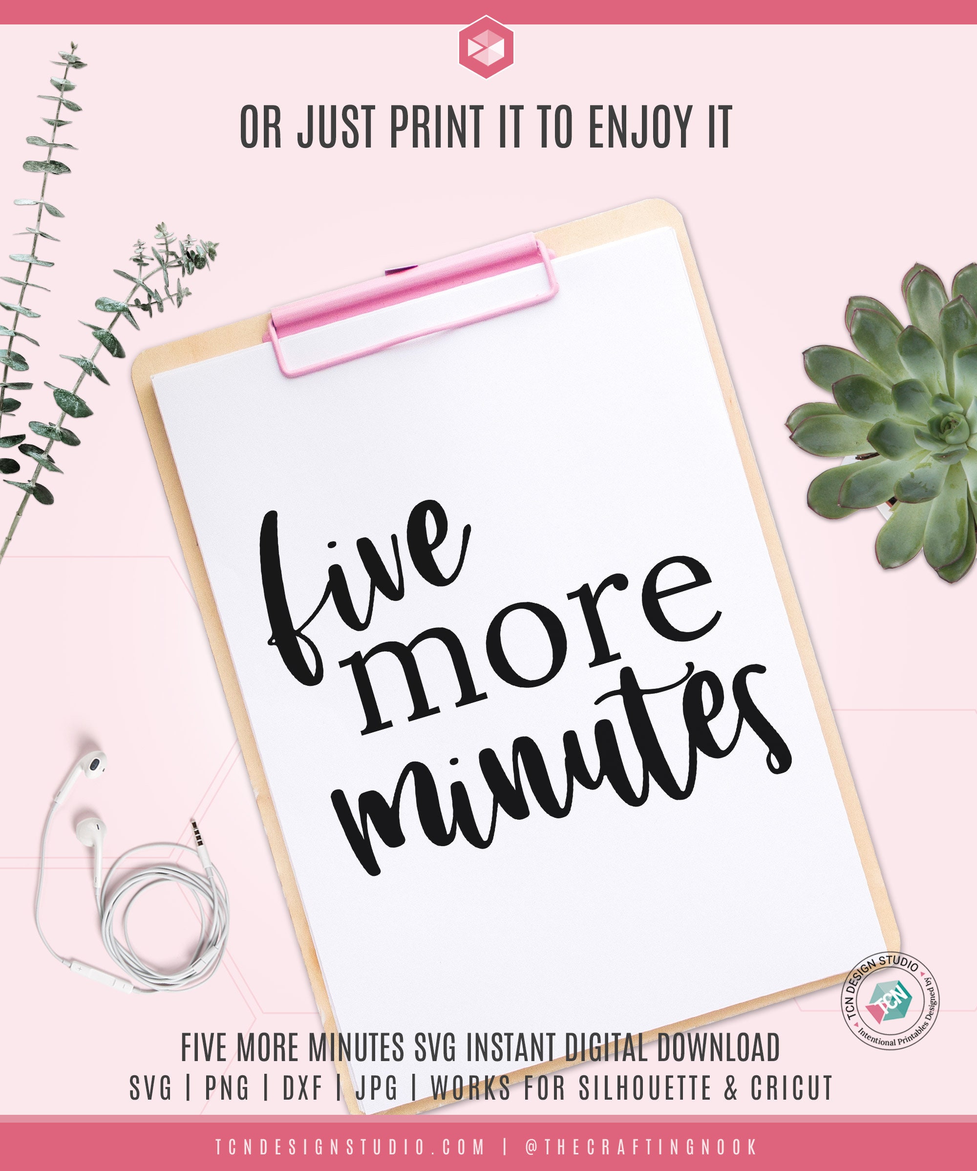 5 More Minutes SVG File, Dxf File, Wood Sign Svg, T-shirt Svg, Bedroom ...