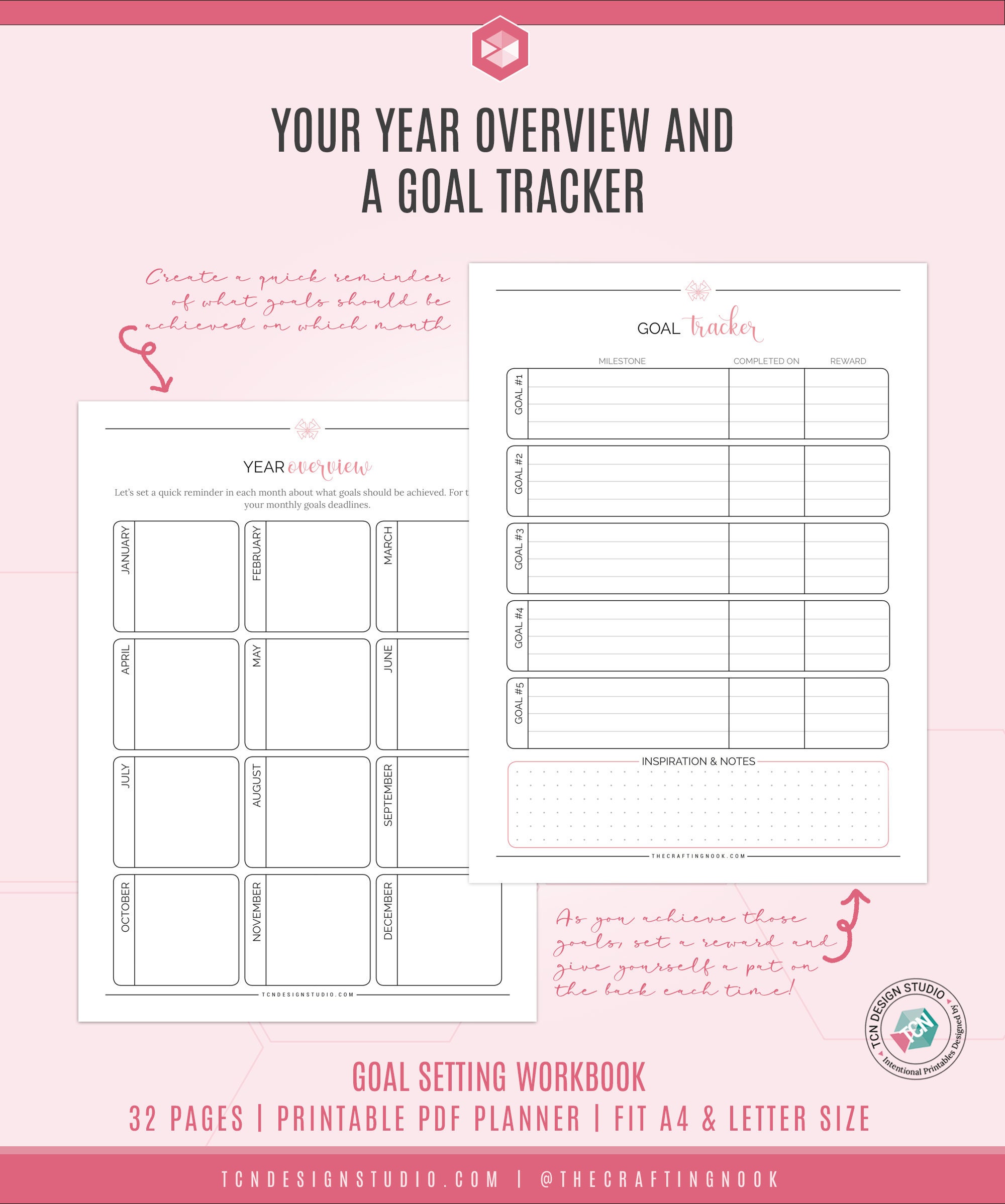 2023 Goal Setting Planner, Goal Planner, Printable Goal Planner, Goal ...