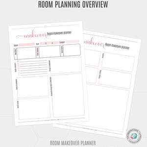 Room Design Planner, Room Makeover Planner, Printable Design Planner ...