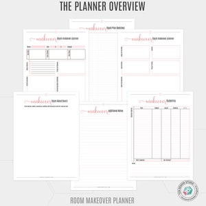 Room Design Planner, Room Makeover Planner, Printable Design Planner ...