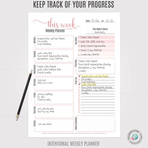 Printable Weekly Planner, Printable Week Plan, 2020 Weekly Planner ...
