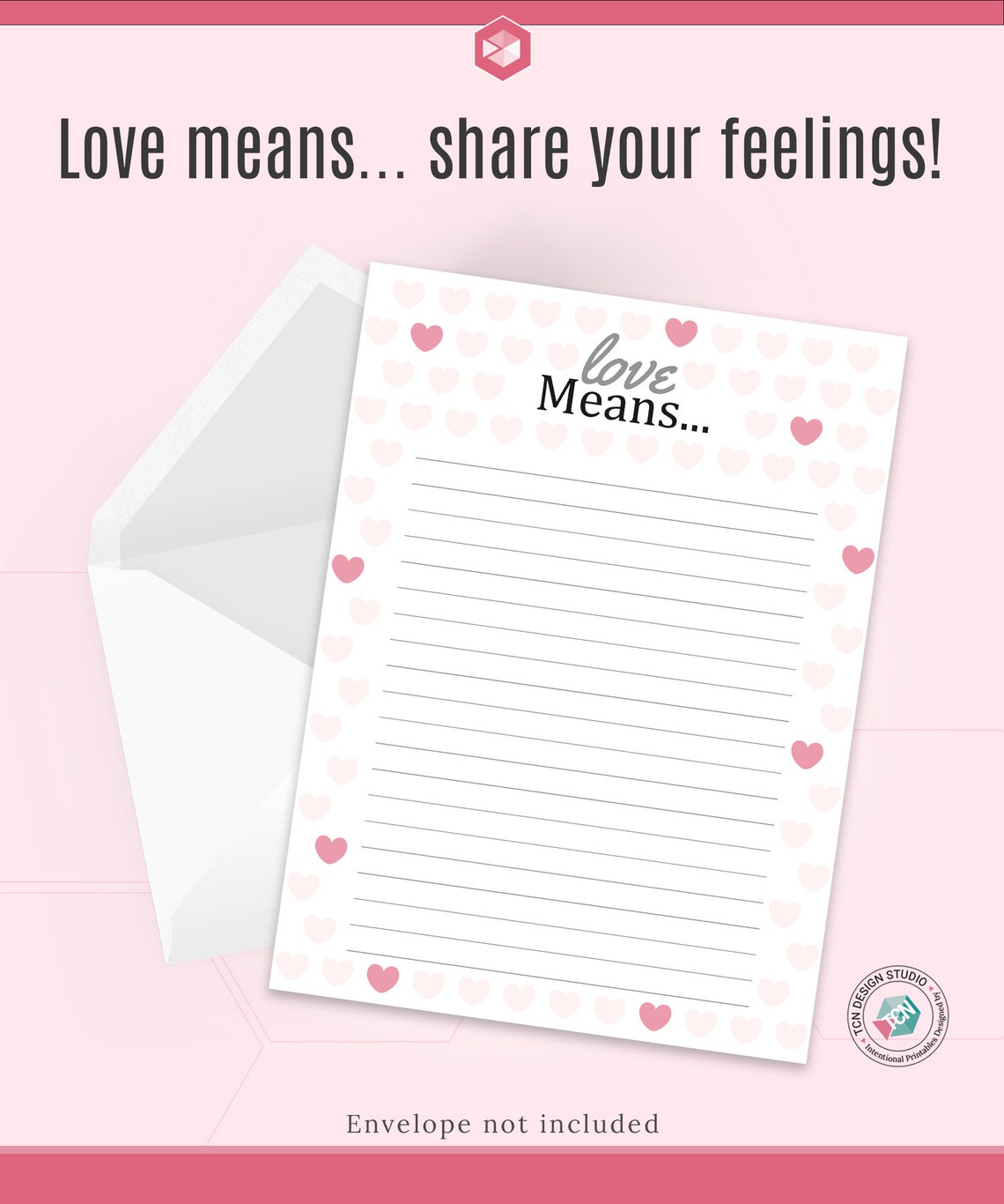 Printable Valentines Day Love Notes Pages, 4 Minimalist Valentines ...