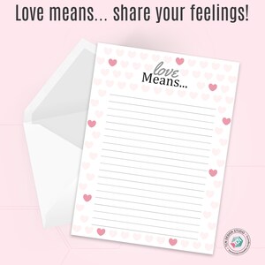 Printable Valentines Day Love Notes Pages, 4 Minimalist Valentines ...