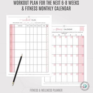 Fitness Planner Printable, Health Planner, Wellness Planner, Weekly ...