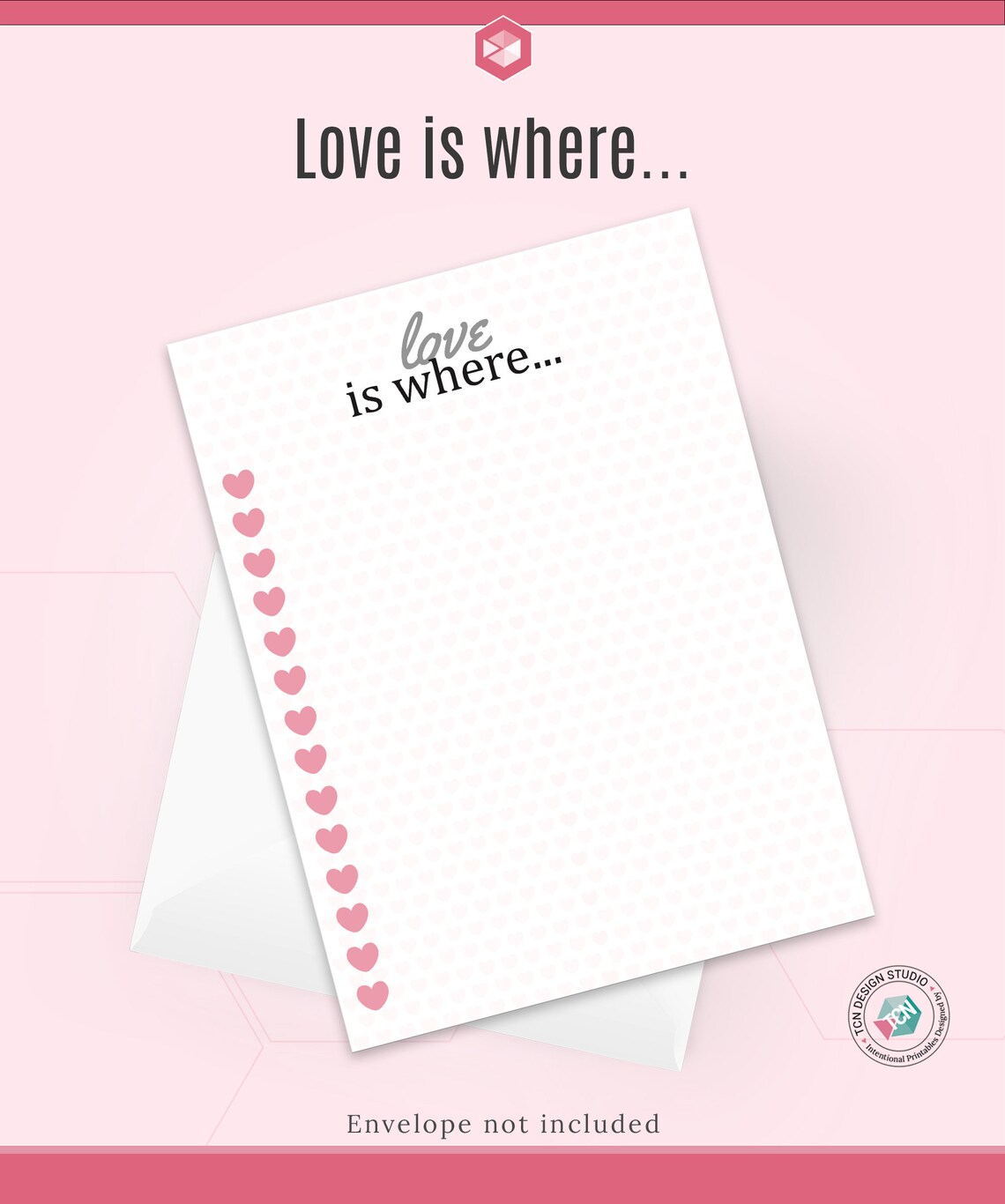 Printable Valentines Day Love Notes Pages, 4 Minimalist Valentines ...