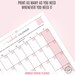 Monthly Workout Routine Tracker Printable, Home Workout Routine, Health ...