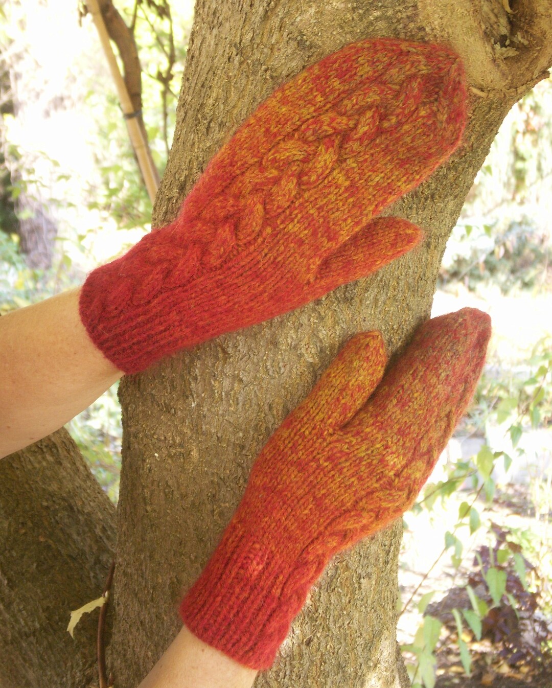 Woollen Mittens Multicolor Wool Mittens Warm Mittens With - Etsy