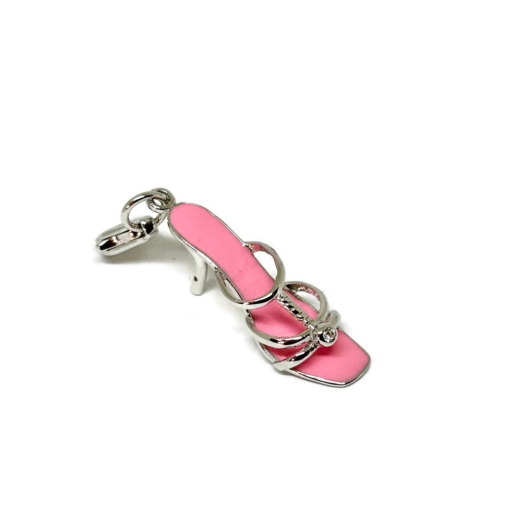 Sterling Silver High Heel Stiletto Shoe Charm. With Lobster Claw Clip ...