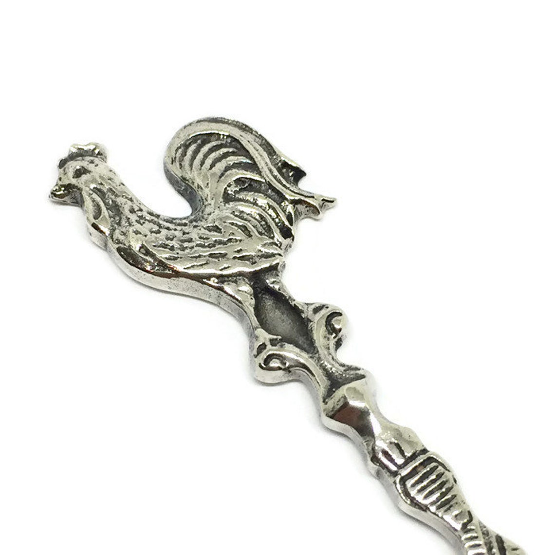 Silver Rooster Coffee Tea Spoon With Rooster on Top and Nicely ...