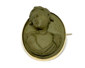 Antique Carved Lava Cameo Unmounted - Etsy