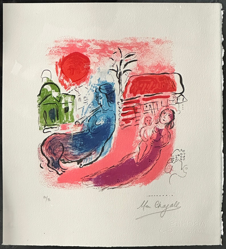 Marc Chagall Original Signed Lithograph: "motherhood and the Centaur ...