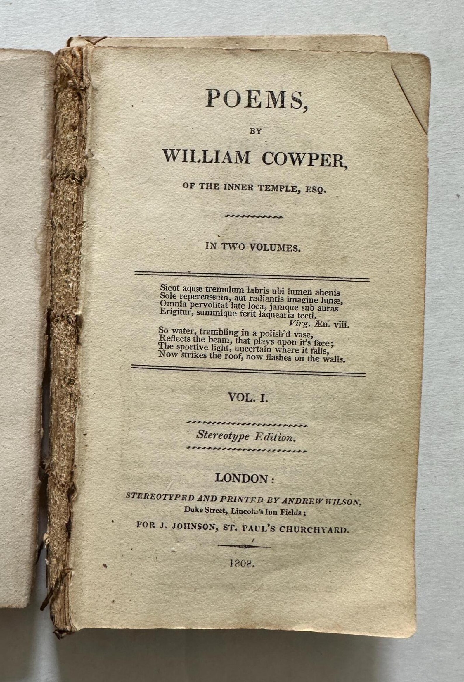 Poems of the Inner Temple by William Cowper - Etsy