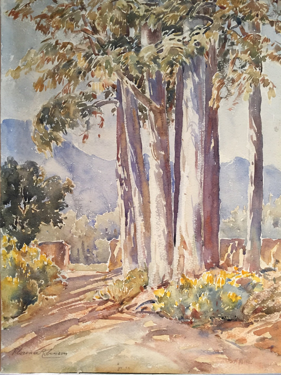 Florence Robinson Watercolor: Trees - Etsy