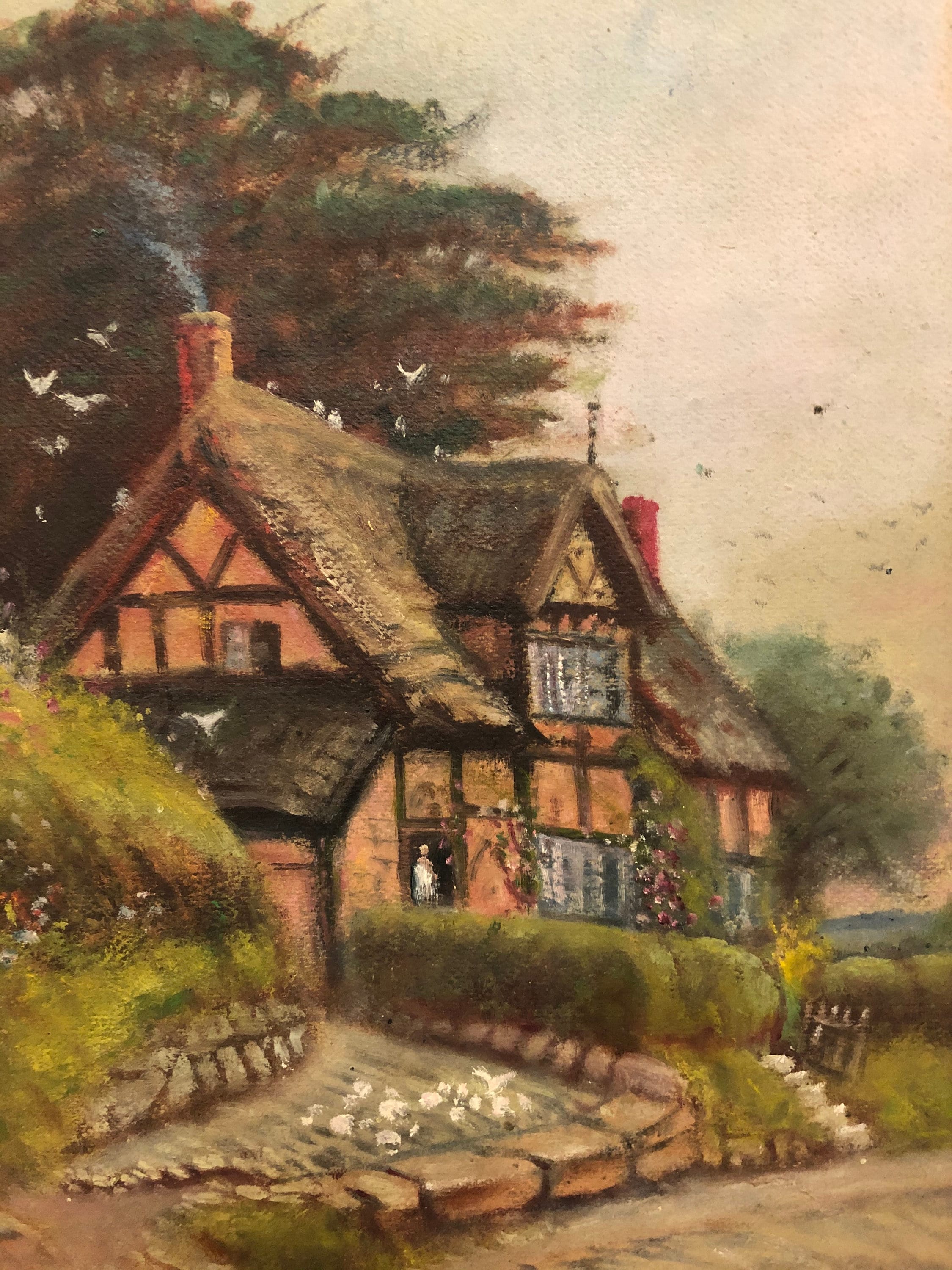 Walter Cox Oil Painting: "country Cottage" - Etsy