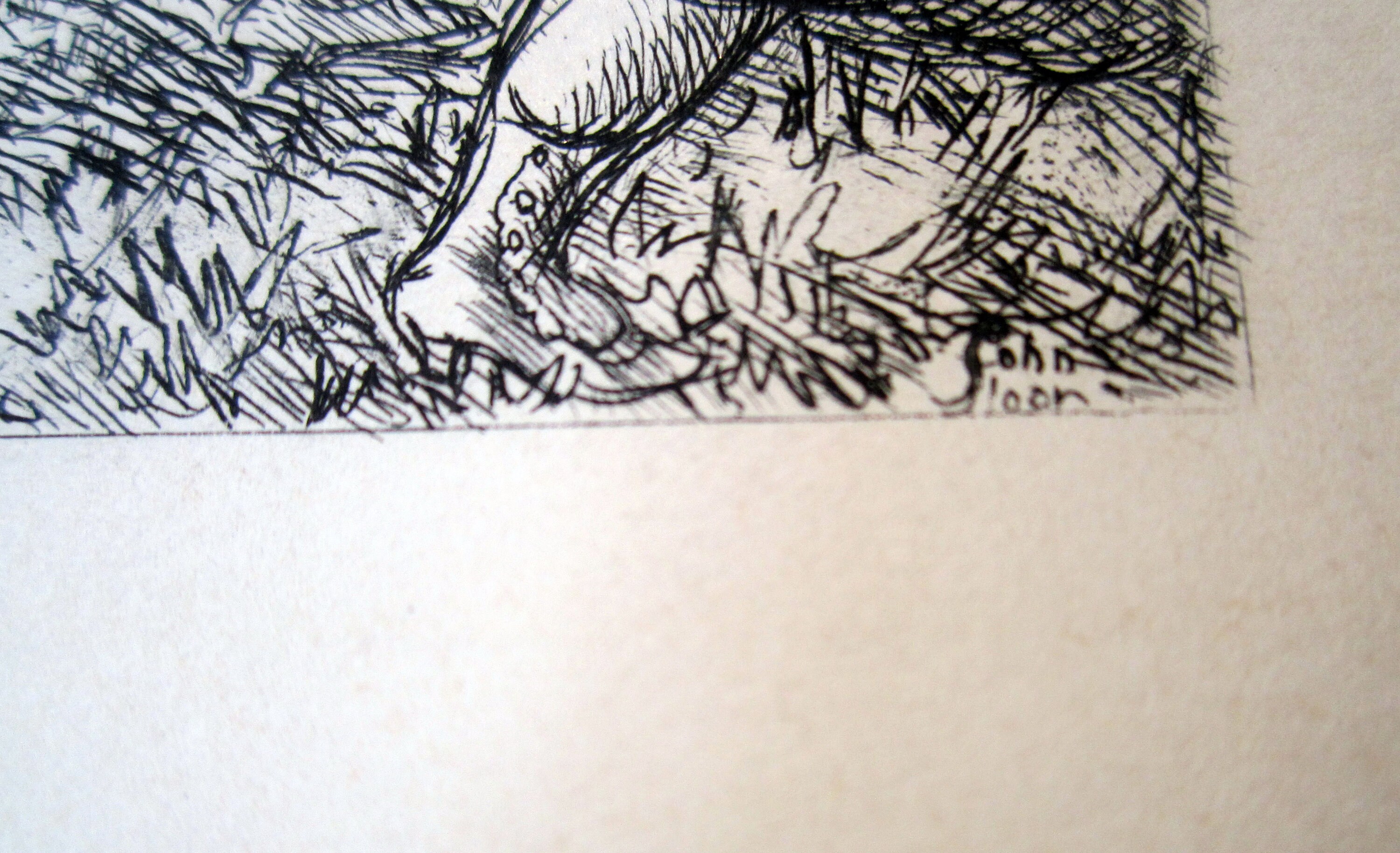 John Sloan Etching: the Boar Hunt From De Kock Series - Etsy
