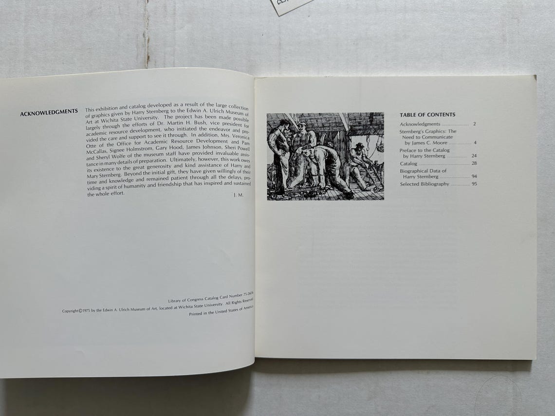 Harry Sternberg: A Catalog Raisonne of His Graphic Work by James C ...