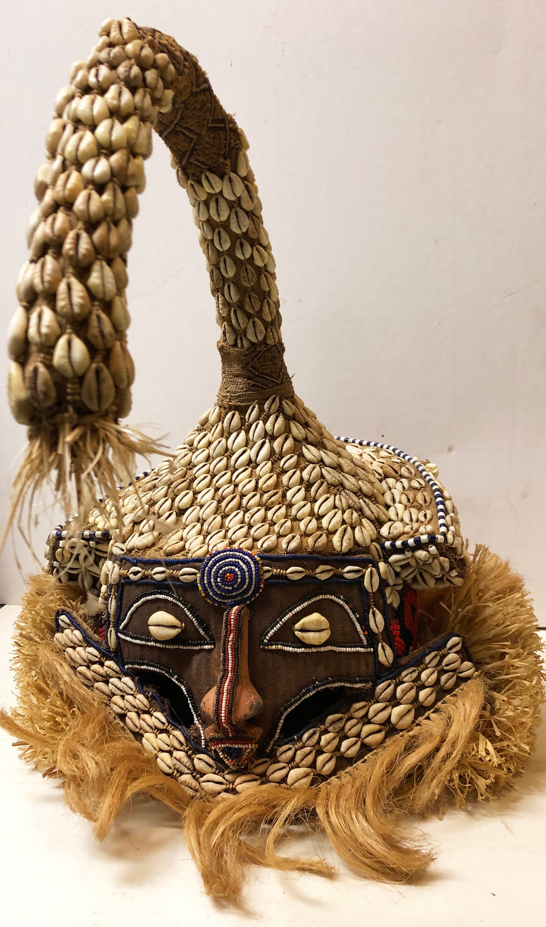 Mid-late 20th Century Kuba Helmet Mask - Etsy