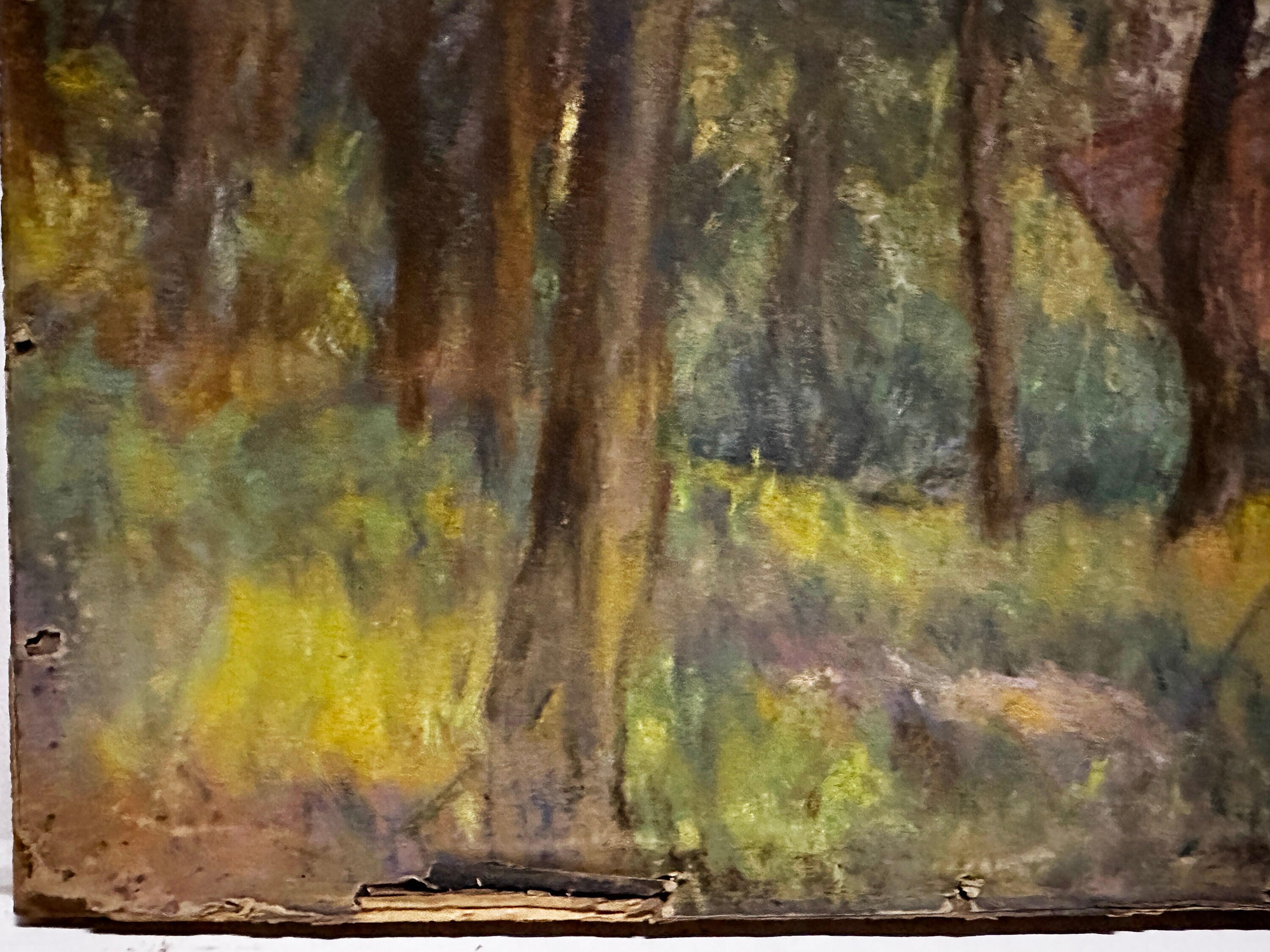 Friedrich Ferdinand Koch Pastel Drawing: Houses Behind Tall Trees - Etsy