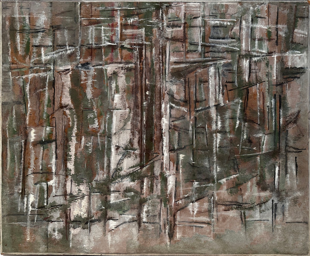 Gene Charlton Oil on Board: Untitled III - Etsy