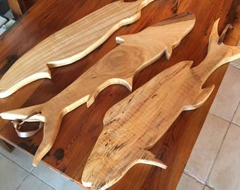 Vintage Large Carved Wood Fish Bowl by Aristacraft