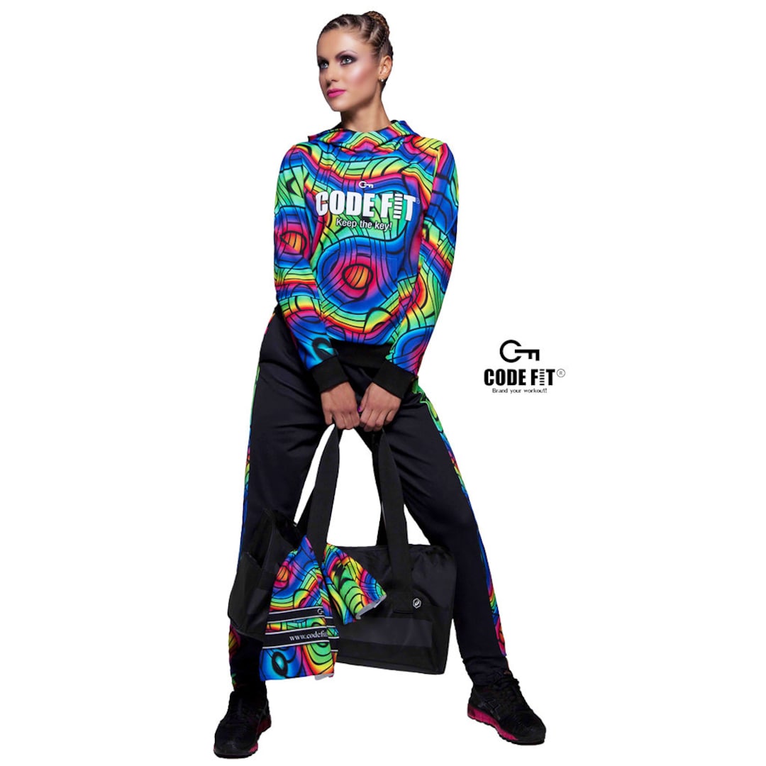 Rave Tracksuit Set, Two Piece Long Sleeve Workout Top and Sweat Pants ...