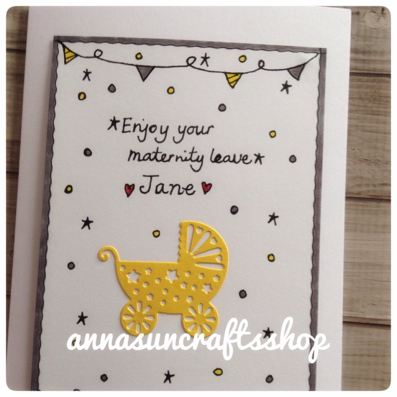 Handmade Personalised Maternity Leave Card Etsy handmade-personalised-maternity-leave-card-etsy