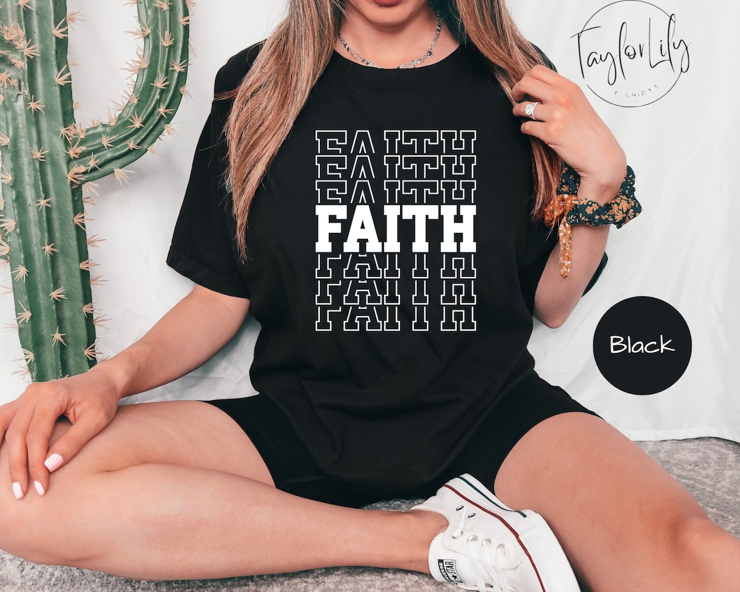 Vertical Cross Shirt, Faith T-shirt, Faith Cross Tee, Religious Shirt ...