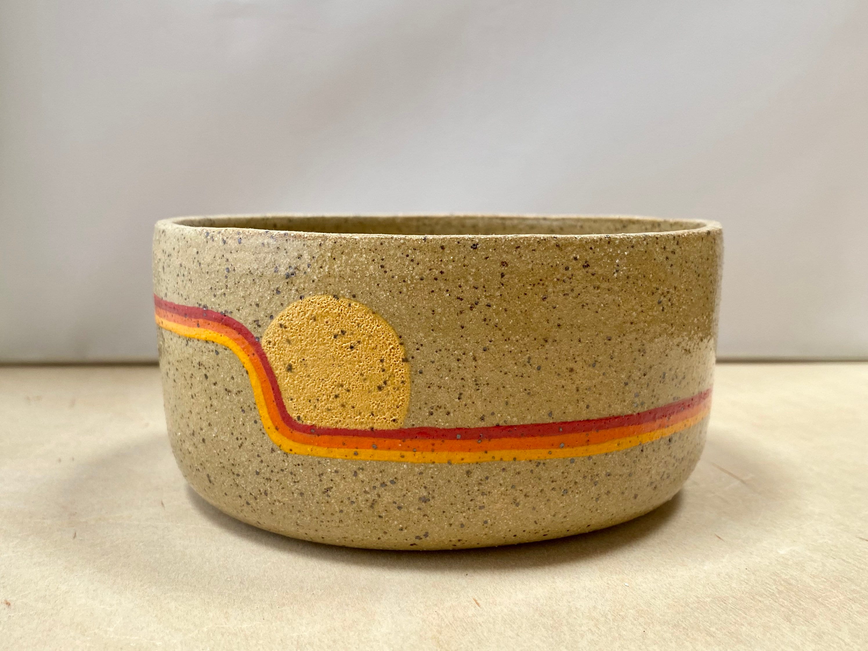Sunset Ceramic Bowl / Planter - Etsy