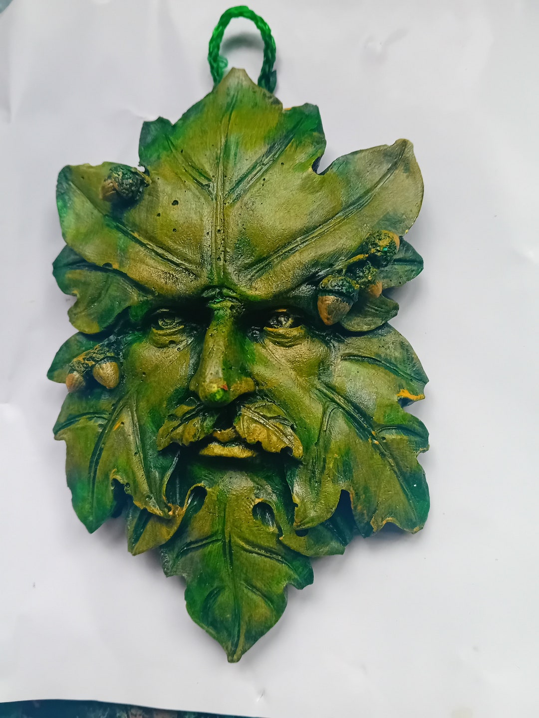 Greenman Wall Hangings. Handcrafted and Handpainted Green Man,celtic ...
