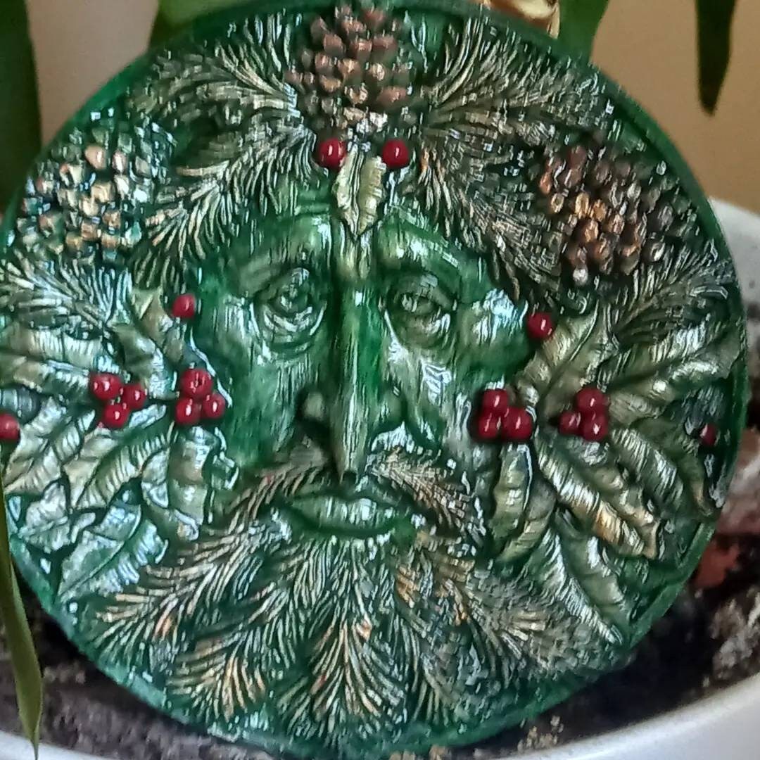 Winter Green Man Wall Plaque Irish Forest Gods Pagan Medieval Forest ...