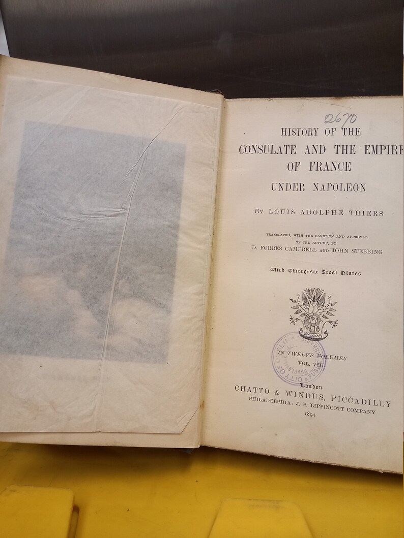 History of the Consulate and the Empire of France Vol Viii - Etsy