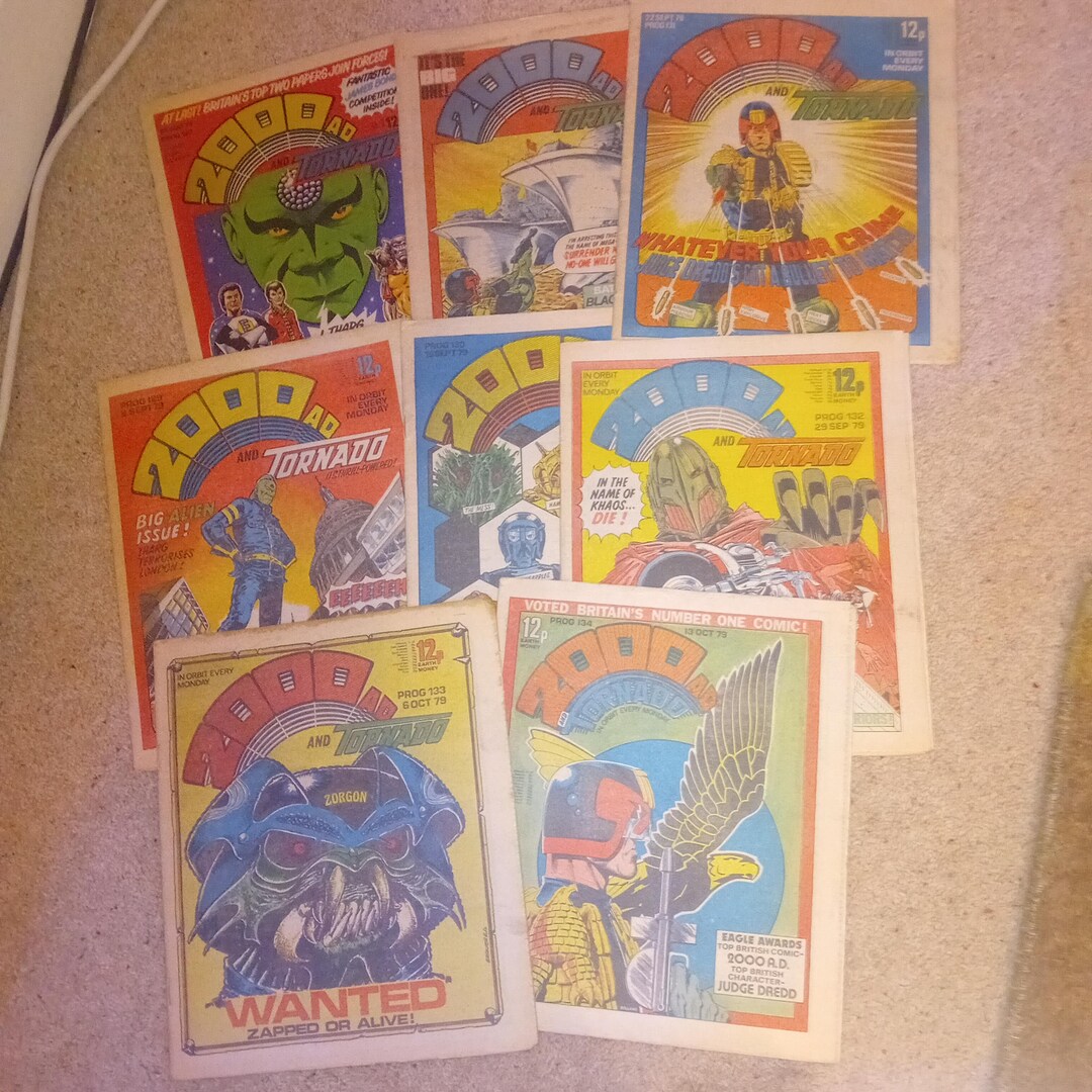 2000ad Progs 127-134 1979 Vintage Comics - Etsy