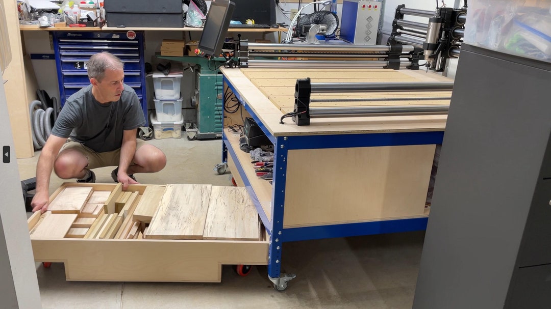 Workbench Rolling Storage Bins Plans (PDF Electronic Download Only) - Etsy