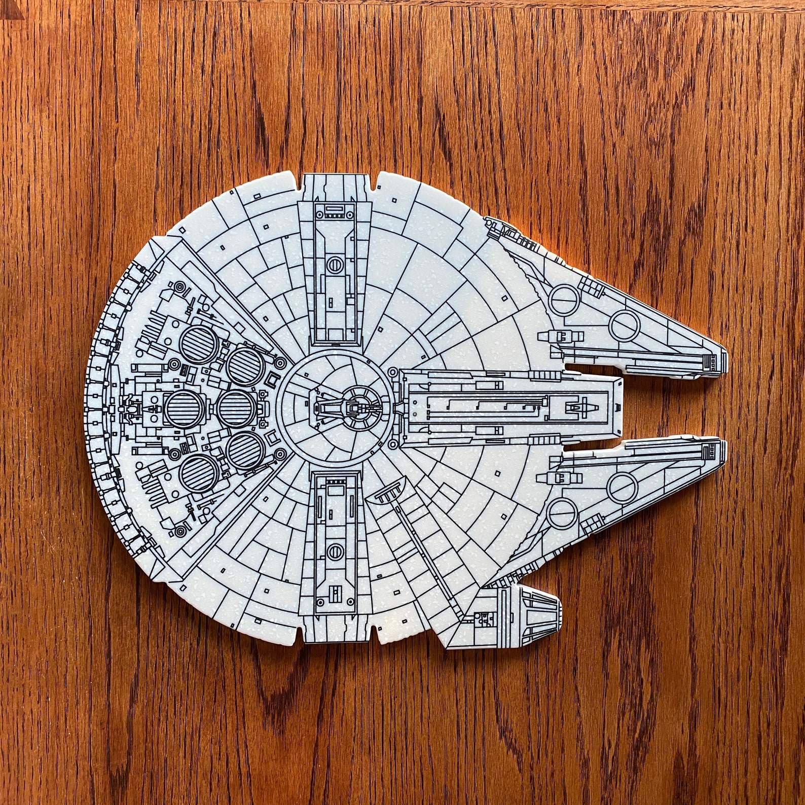 Millennium Falcon .svg .dxf .png .pdf and Lightburn Files for Use With ...
