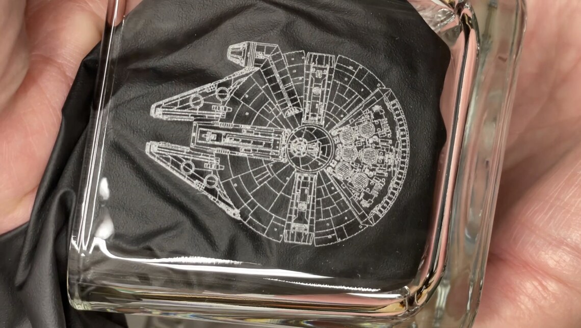 Millennium Falcon .svg .dxf .png .pdf and Lightburn Files for Use With ...