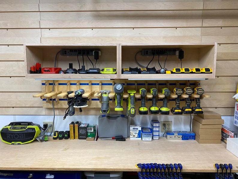 Adjustable Width Tool Charging Station (electronic Downloads Only) - Etsy