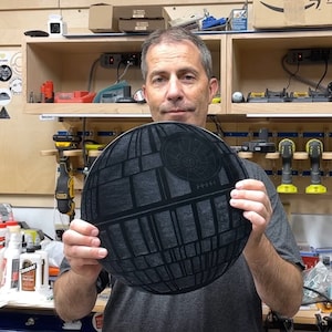 Death Star .svg .dxf .png .pdf and Lightburn Files for Use With Lasers ...