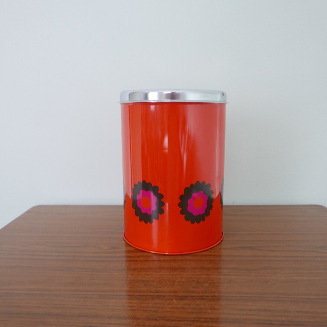 Vintage Storage Container Large Storage Tin Brabantia Netherlands 1970s ...