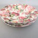 4 Romantic Ceramic Soup Plates Decorated With Pink Rose Rose - Etsy